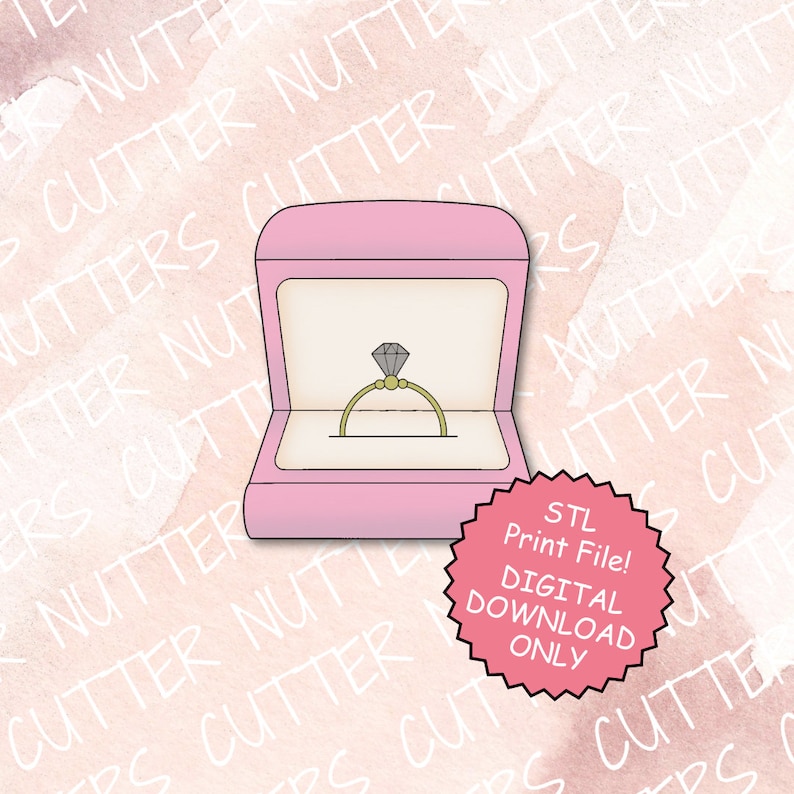 STL 3D Print File ONLY Engagement Ring Box Cookie Cutter. 6 Sizes - Etsy