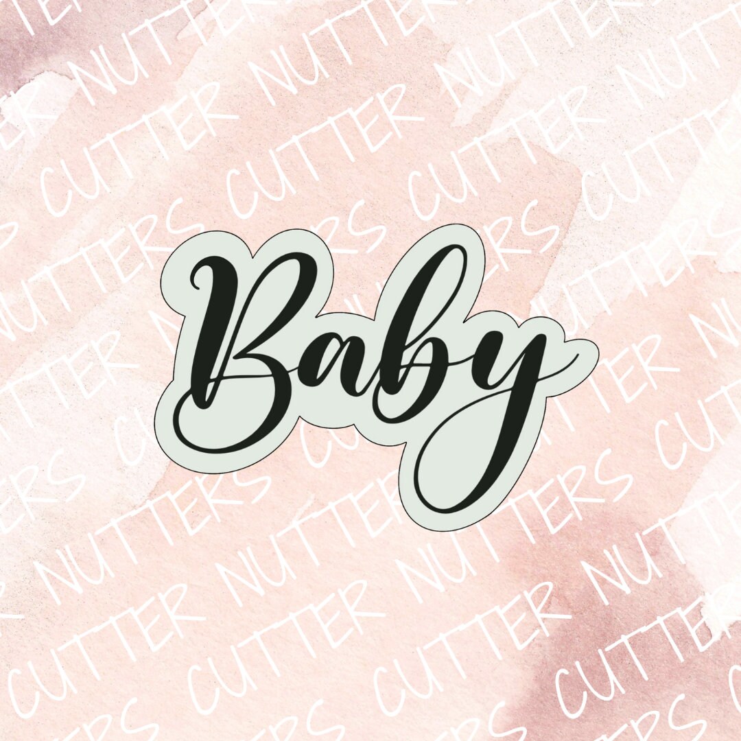 Baby Text Cookie Cutter - Etsy