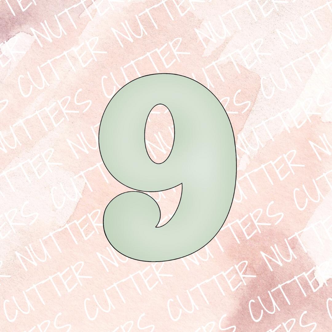 Number 9 Cookie Cutter - Etsy