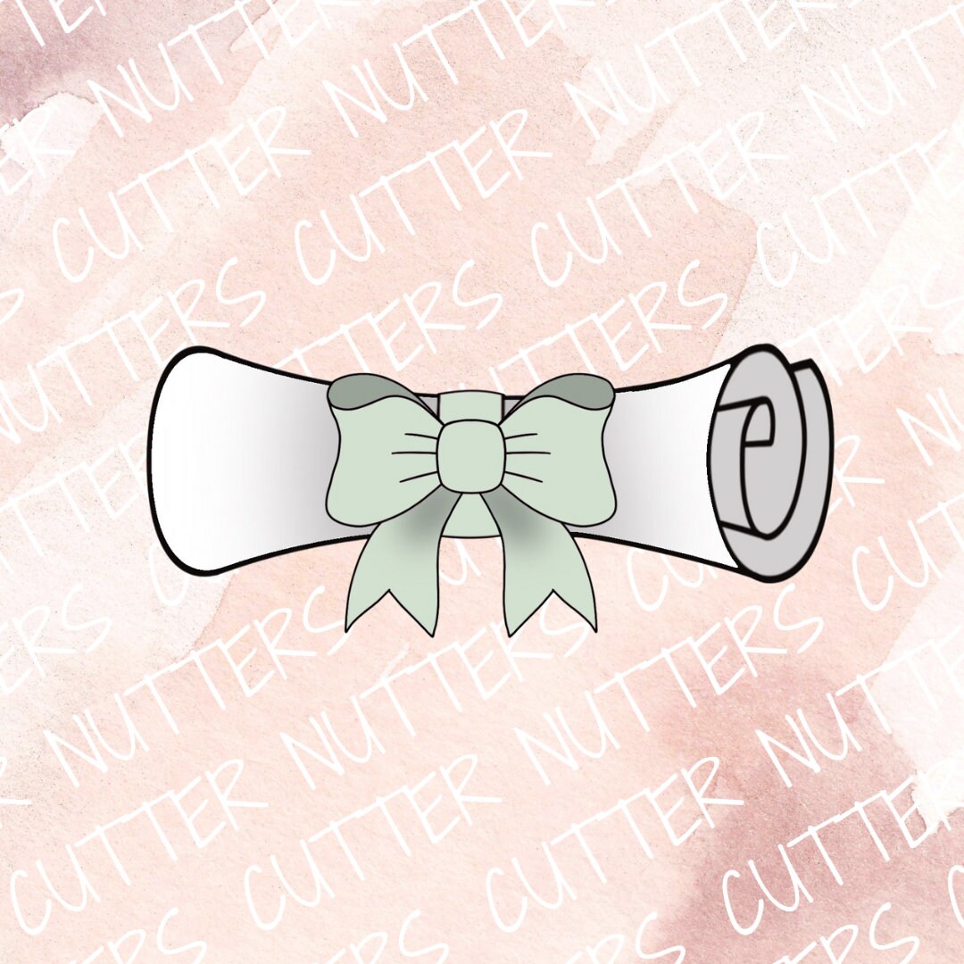 Scroll With Bow Cookie Cutter - Etsy