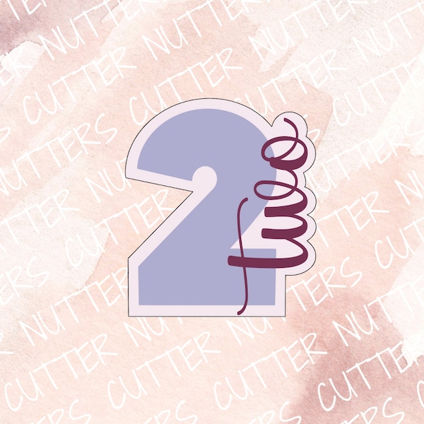 Number 2 Word Cookie Cutter - Etsy