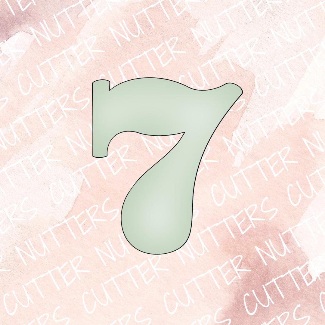 Number 7 Cookie Cutter - Etsy