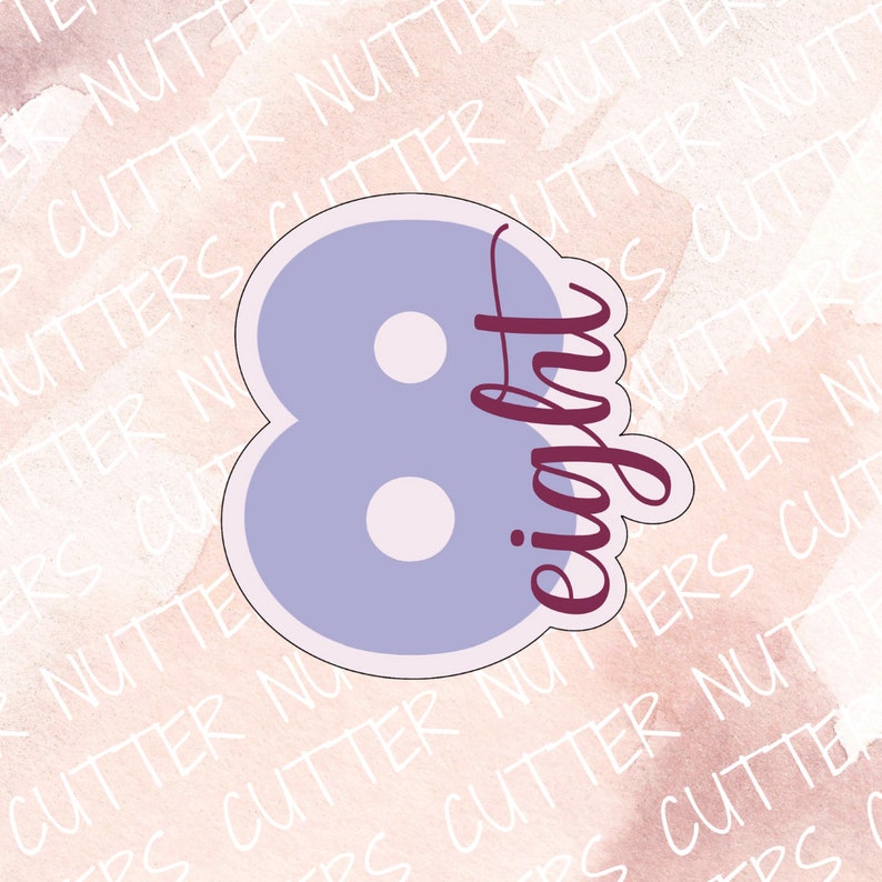 Number 8 Cookie Cutter - Etsy