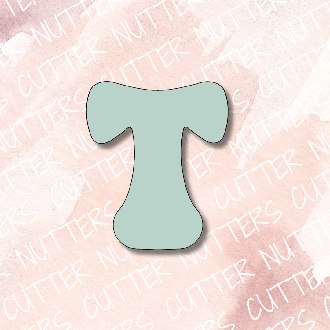 Letter T Cookie Cutter, Groovy Alphabet Font, Funky, Retro, Chubby - Etsy