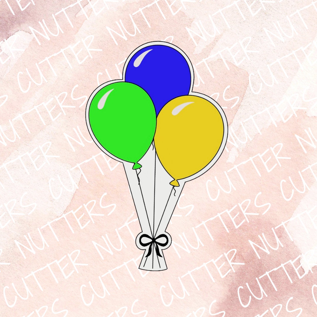 Balloon Bunch Cookie Cutter - Etsy