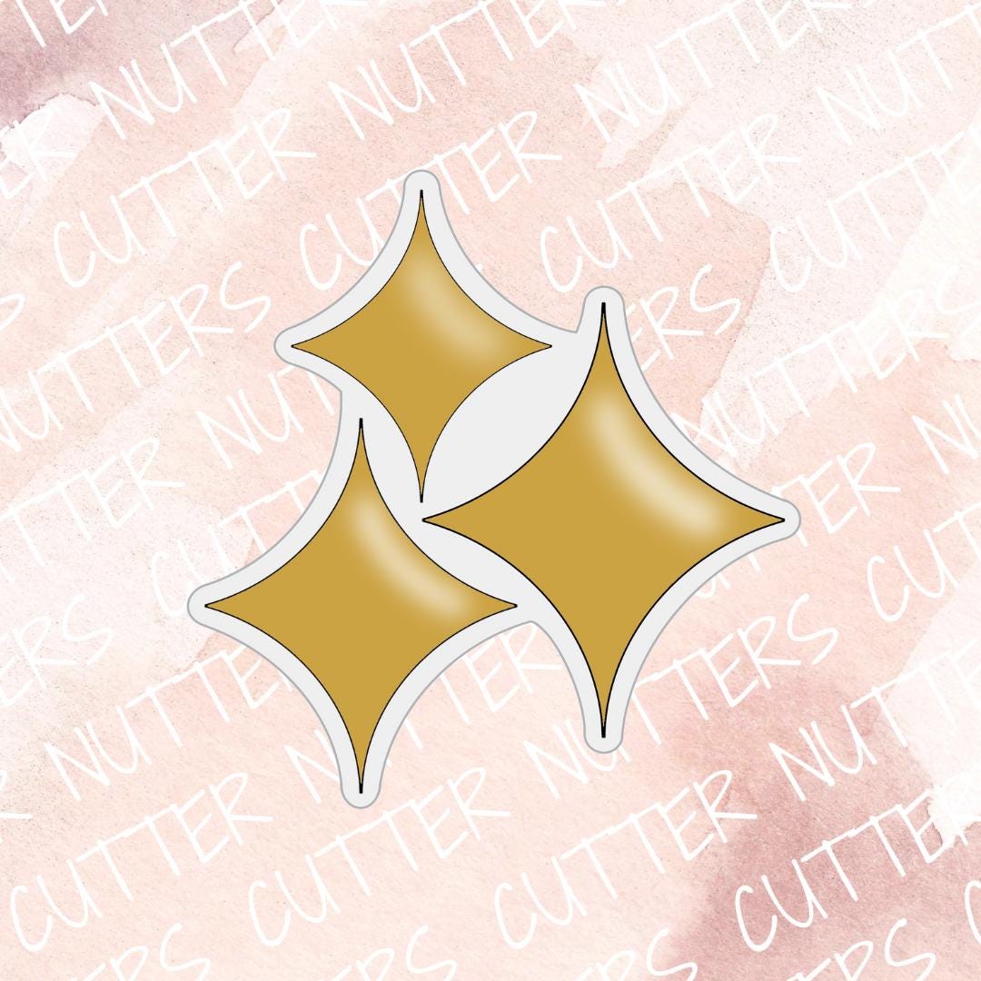Sparkle Cookie Cutter - Etsy