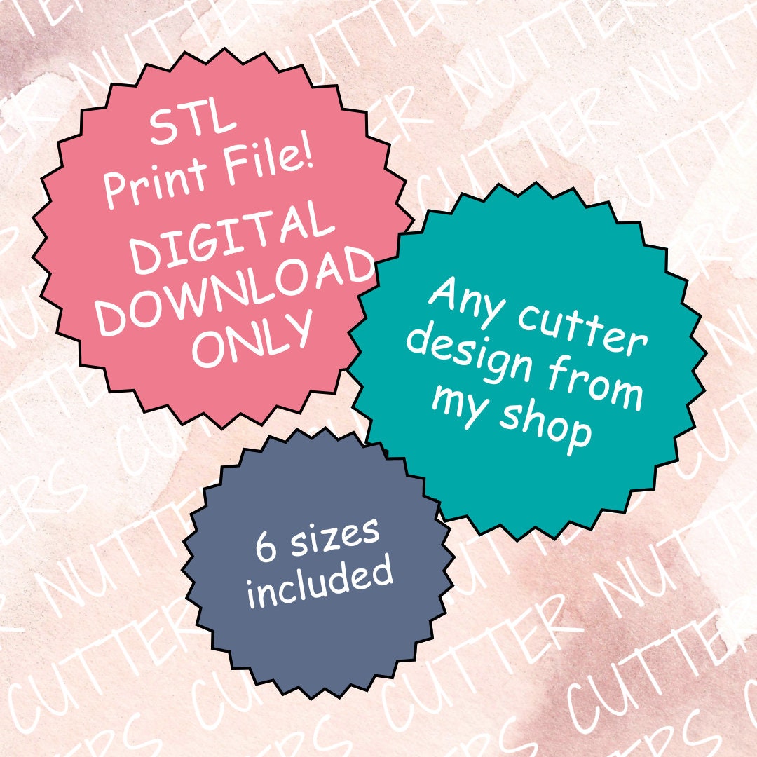 STL 3D Print File for Any Design From My Shop - 6 Sizes Included! - Etsy