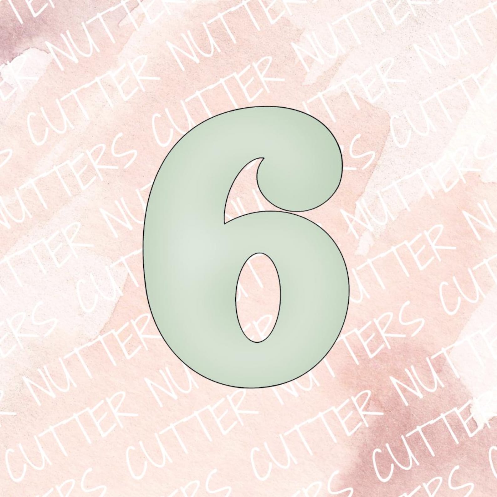 Number 6 Cookie Cutter - Etsy