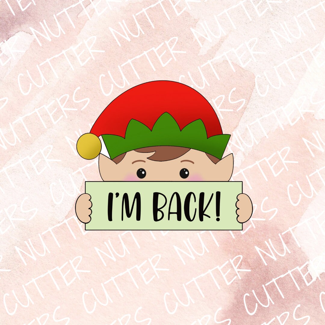 Elf Plaque Cookie Cutter - Etsy