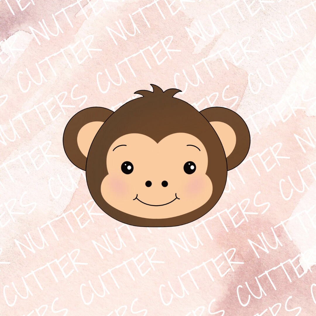 Monkey Face Cookie Cutter - Etsy