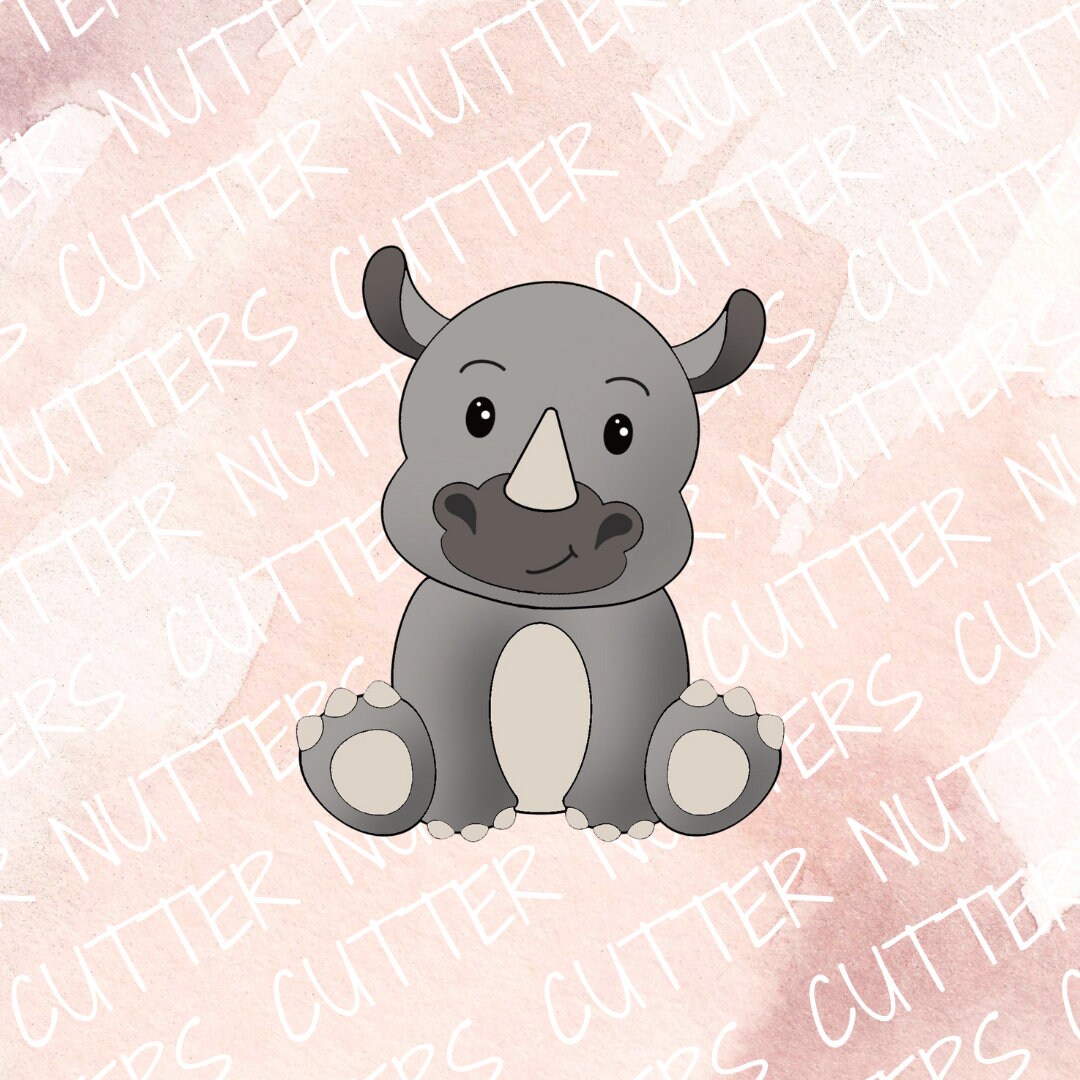 Rhino Cookie Cutter - Etsy