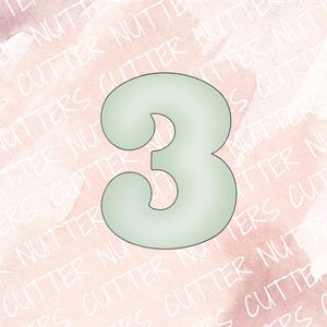 Number 3 Cookie Cutter - Etsy