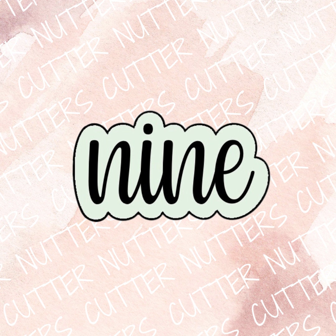 Nine Cookie Cutter - Etsy