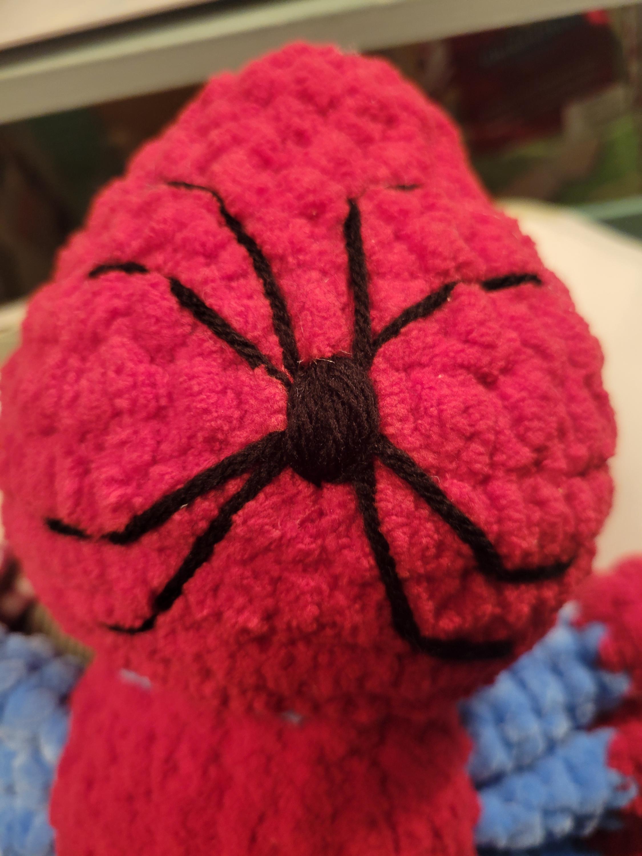 Red and Blue Spider Plushie - Etsy