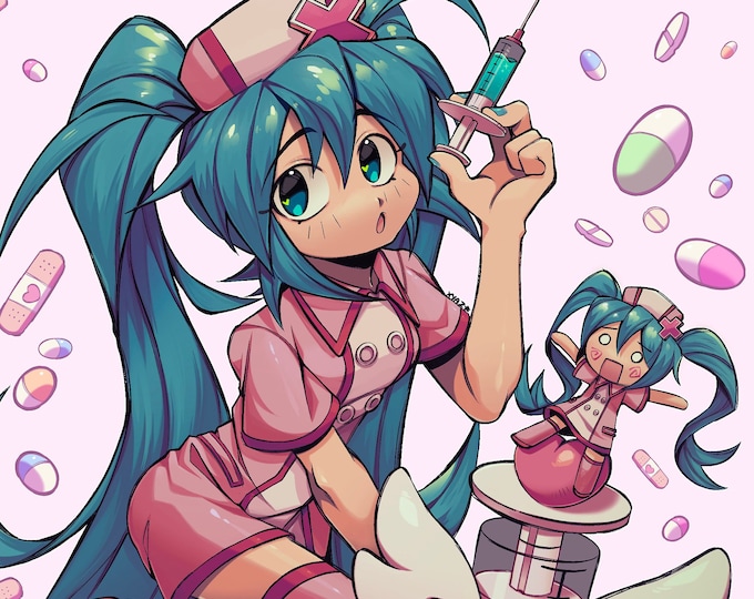 Hatsune Miku Love Ward 8x10 Print - Etsy