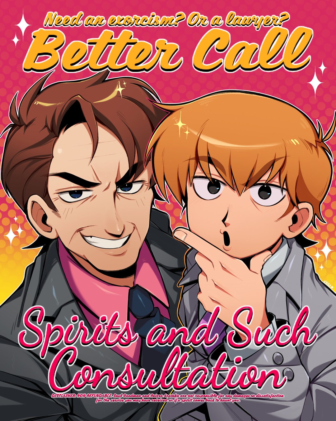 Saul Goodman Reigen Arataka Better Call Spirits and Such Consultation ...