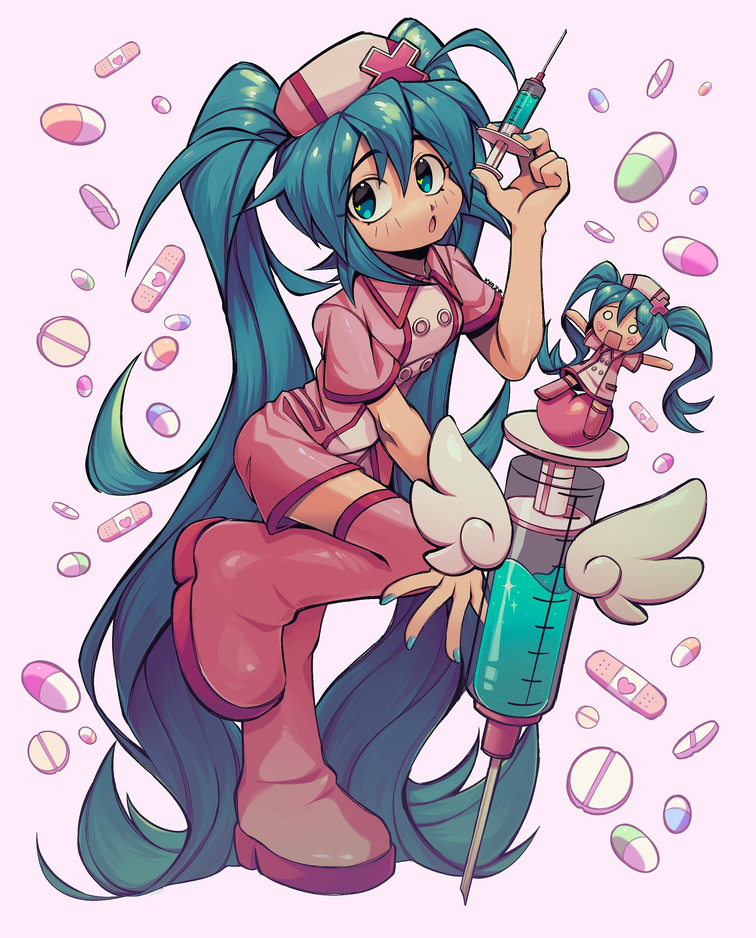 Hatsune Miku Love Ward 8x10 Print - Etsy