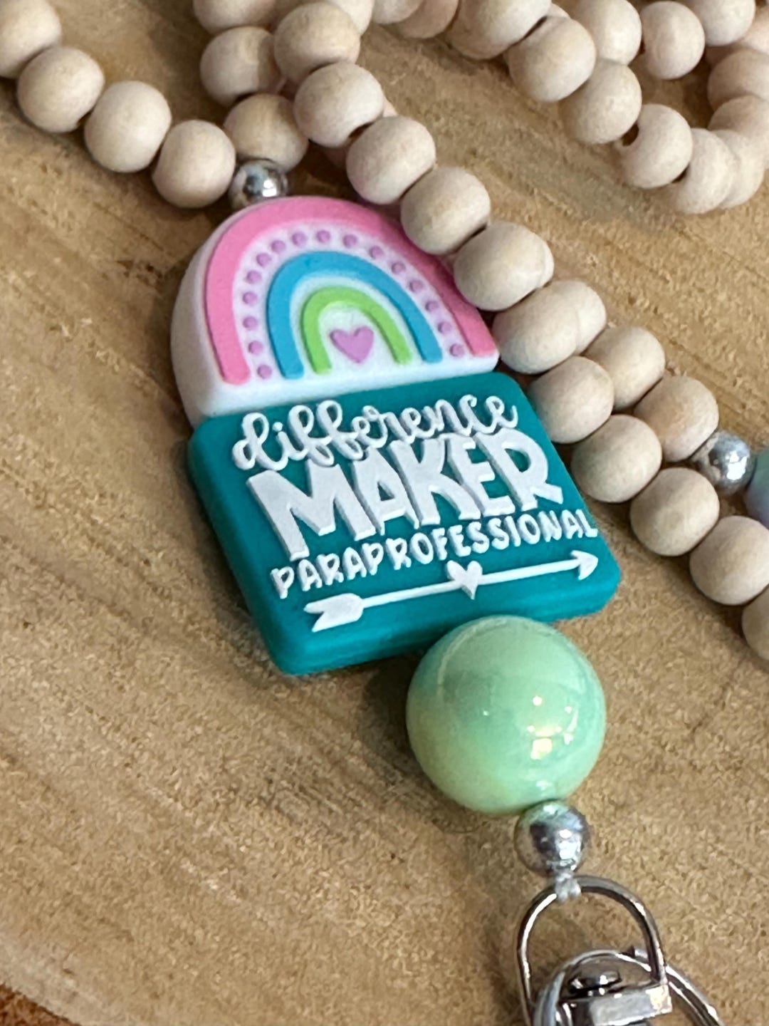 Paraprofessional Difference Maker Lanyard for Work, to Hold ID, Keys ...