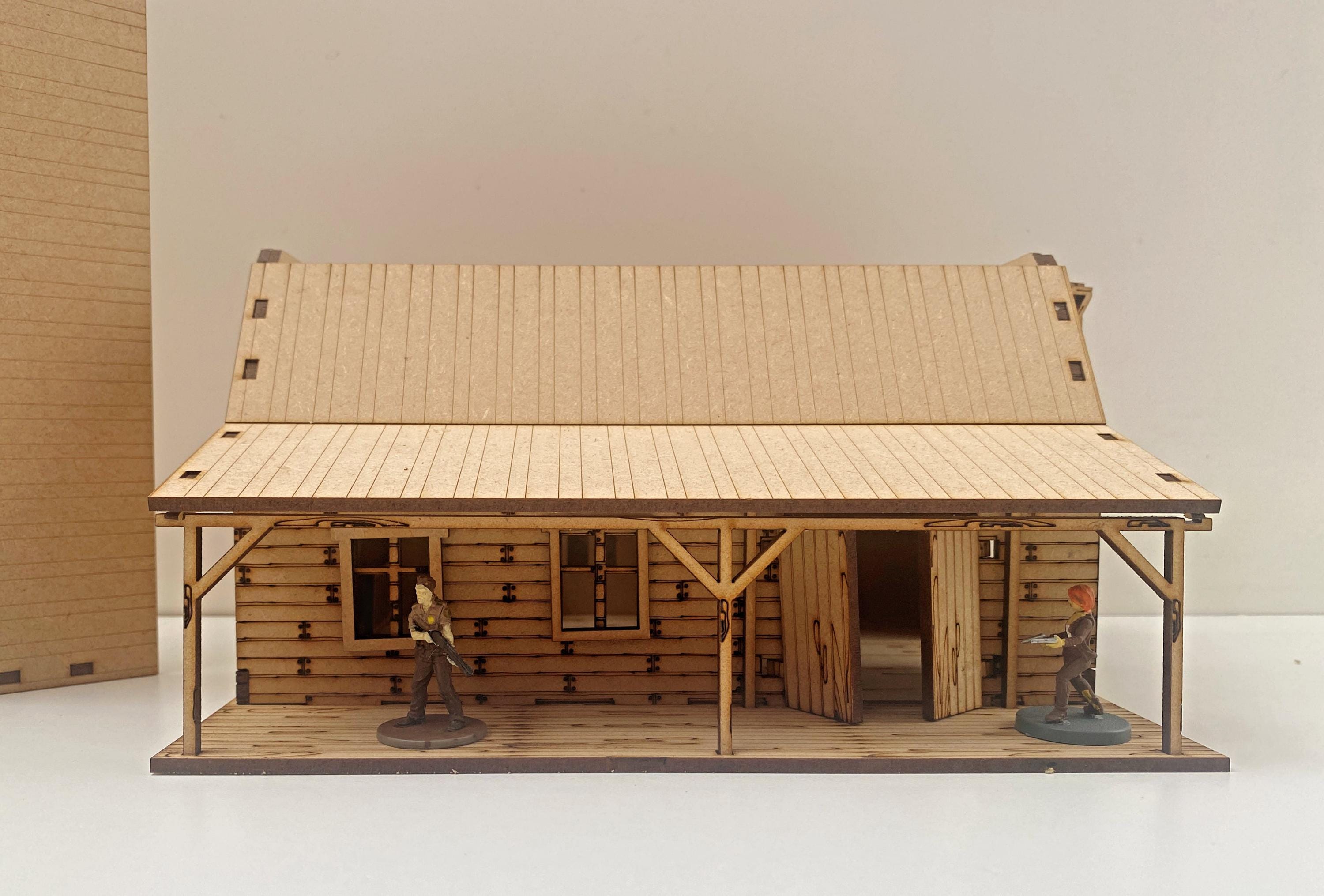 Wild West Barn Building Kit. 28mm-32mm Laser Cut 2story Barn, Horse ...