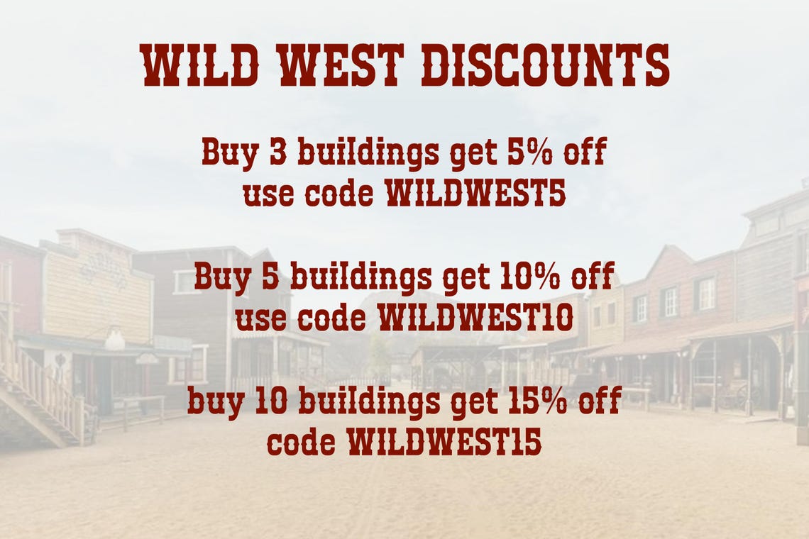 Wild West Undertaker’s – Laser-cut Kit 2-story Mortuary With Removable ...