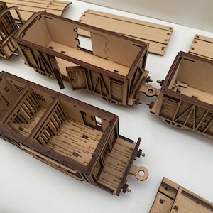 Wild West Railroad Train Complete Kit. 28mm Scale - Etsy