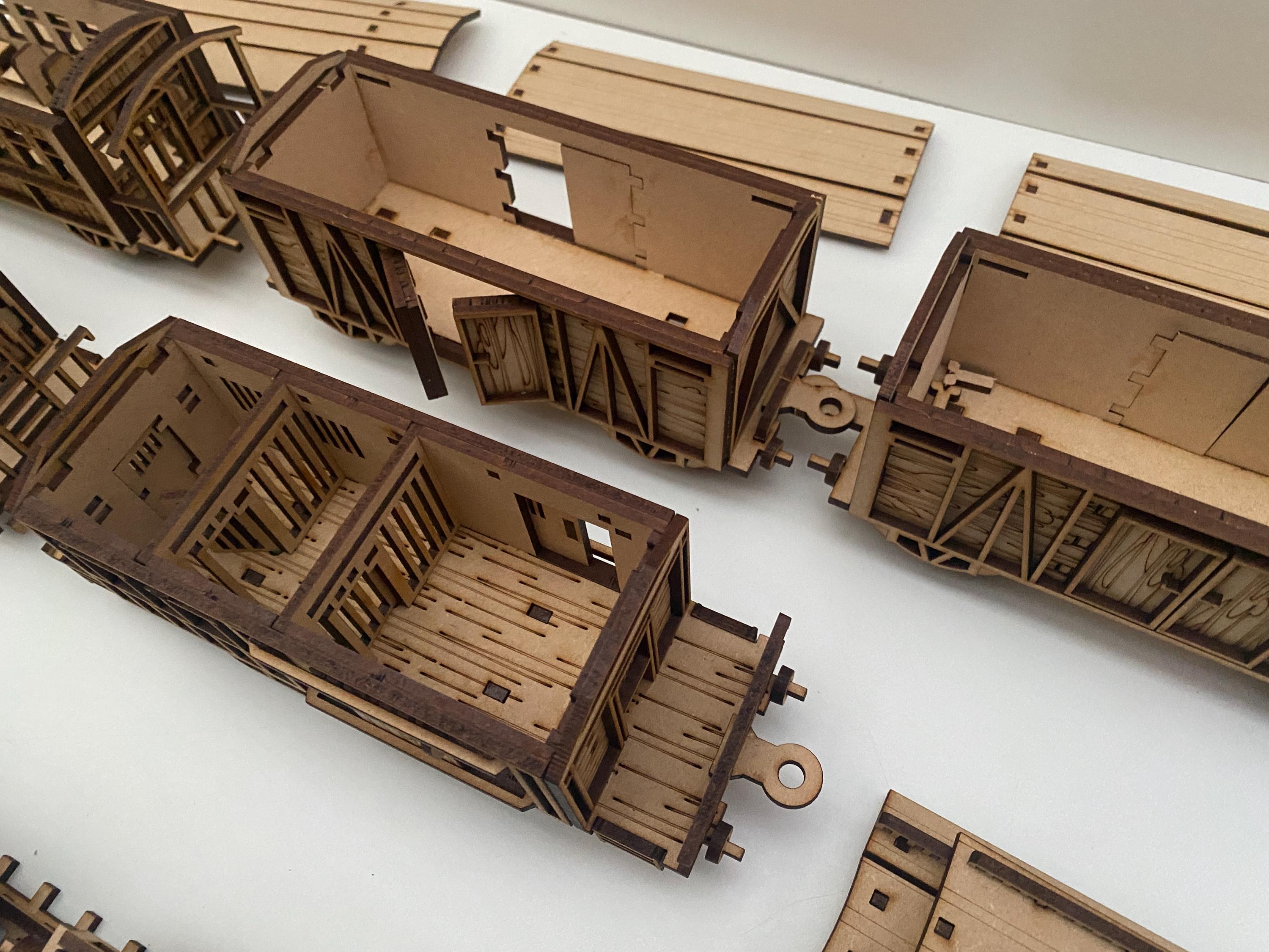 Wild West Railroad Train Complete Kit. 28mm Scale - Etsy