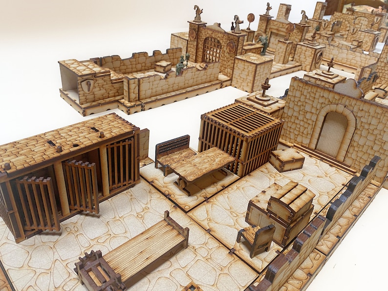 Massive Dragon Dungeon Set - 28mm Dnd, Pathfinder Terrain, Furniture ...