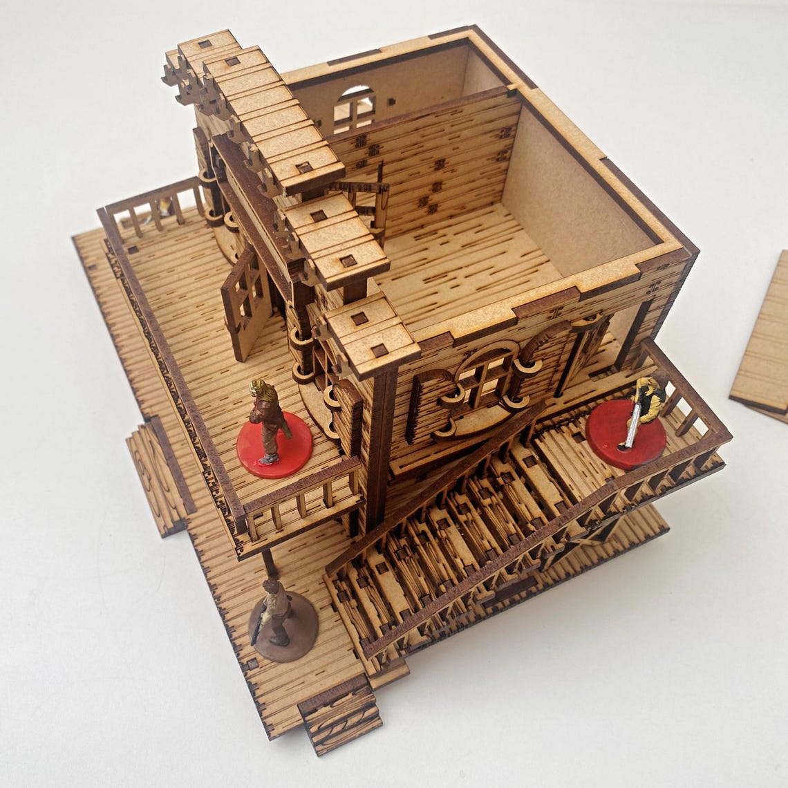 Wild West Undertaker’s – Laser-cut Kit 2-story Mortuary With Removable ...