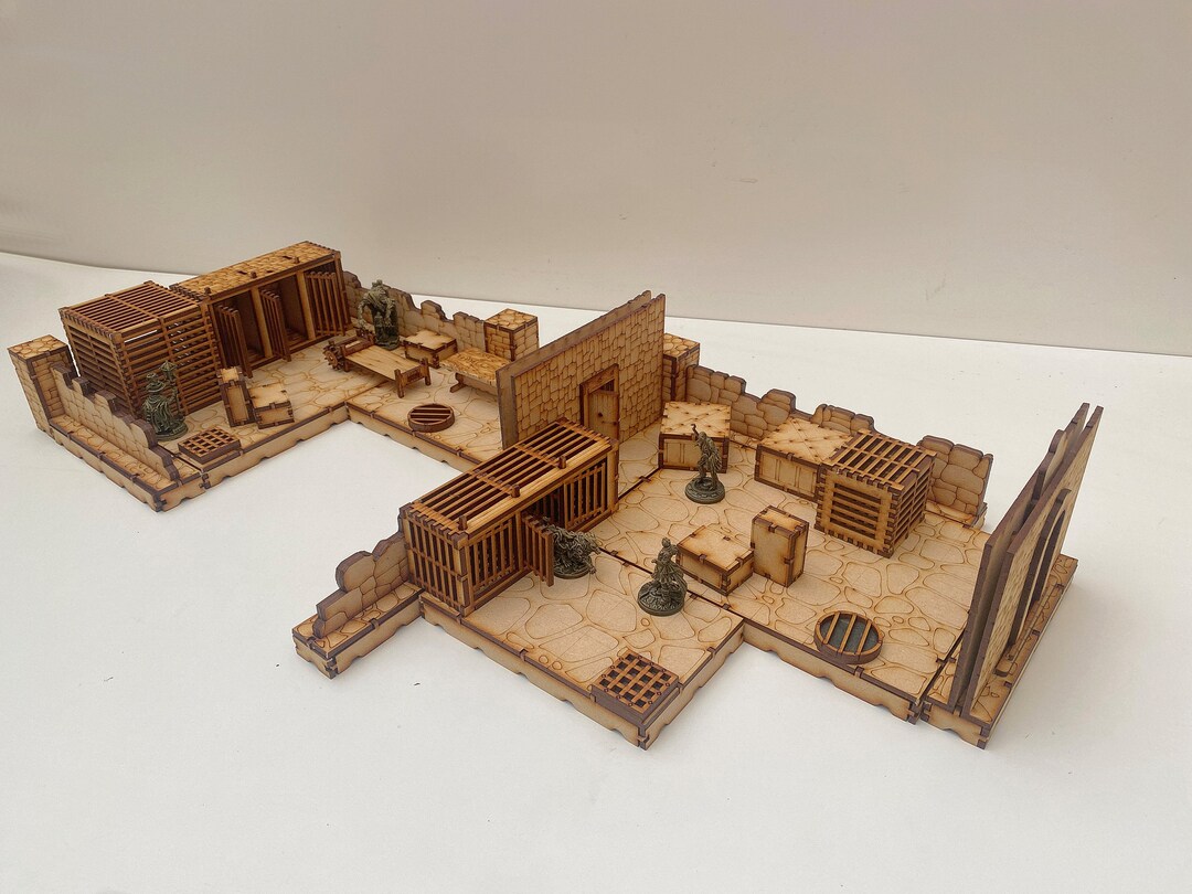 Dungeon Set: Prison, Zoo, Menagerie, Cages - 28mm Terrain for Dnd ...