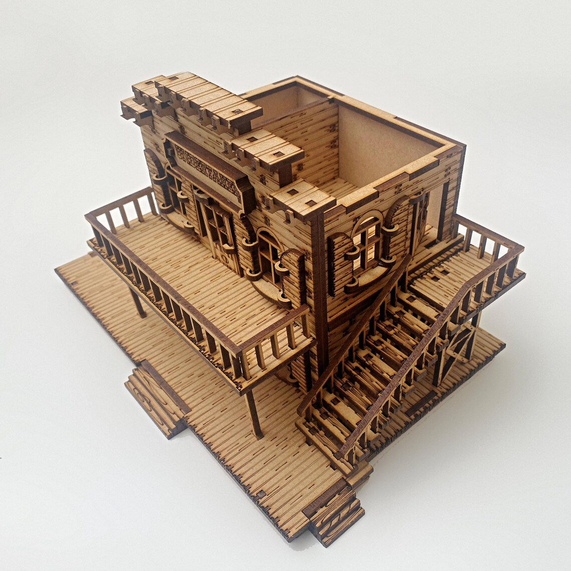 Wild West Undertaker’s – Laser-cut Kit 2-story Mortuary With Removable ...
