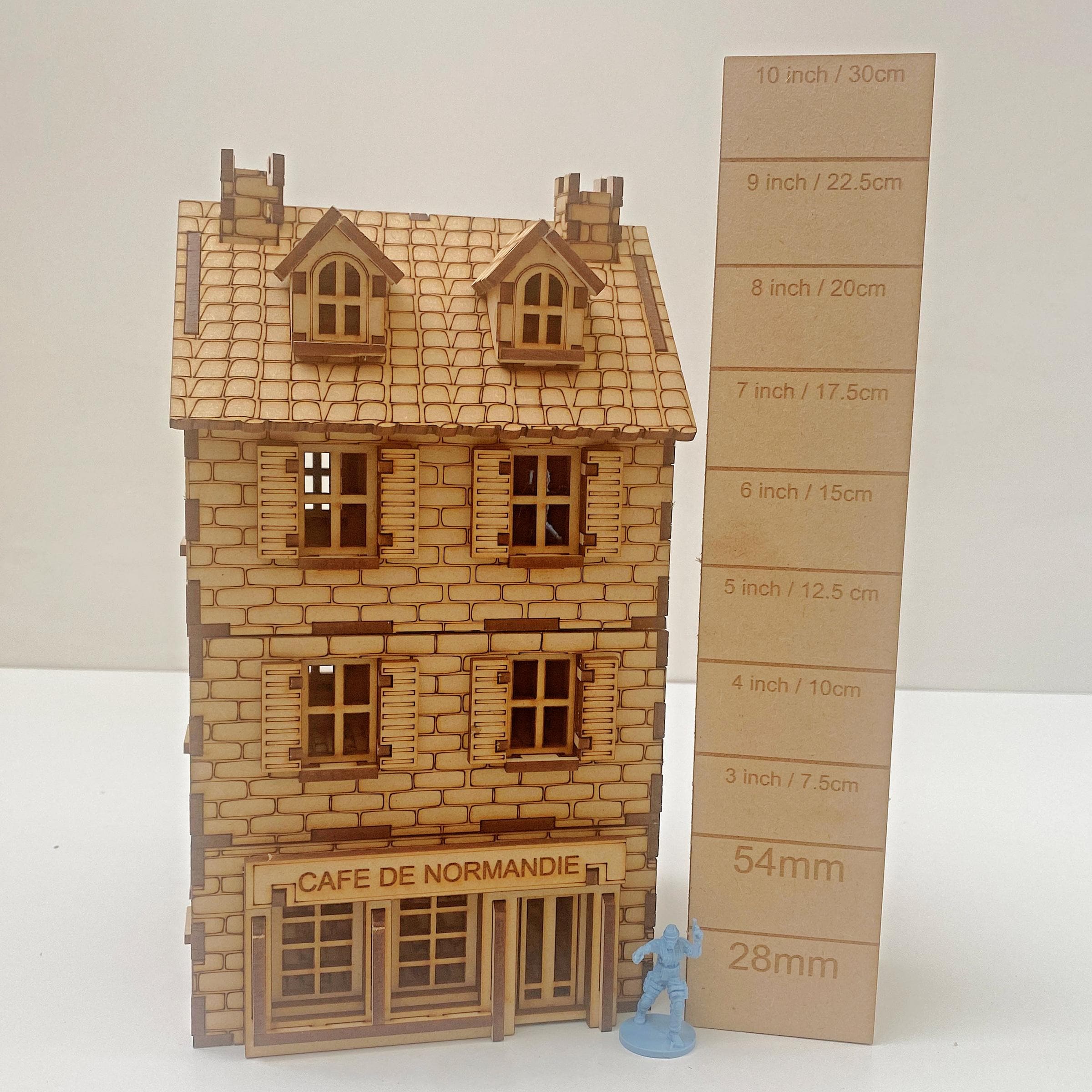 WW2 Normandy Village Café for Wargames (28mm-32mm Terrain With ...