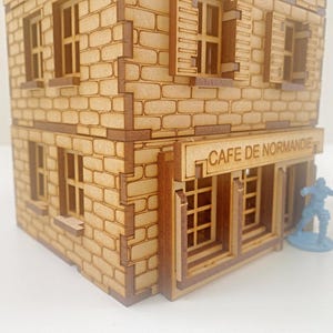 WW2 Normandy Village Café for Wargames (28mm-32mm Terrain With ...