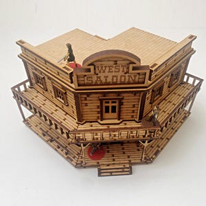 Wild West Saloon Kit: Laser-cut MDF Bar for 28mm TTRPG Wargames - Etsy
