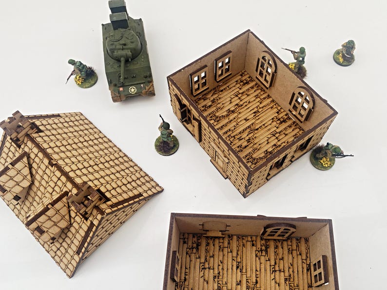 WW2 Normandy Village House Type 2 – 28mm to 32mm Wargames, Role Play or ...