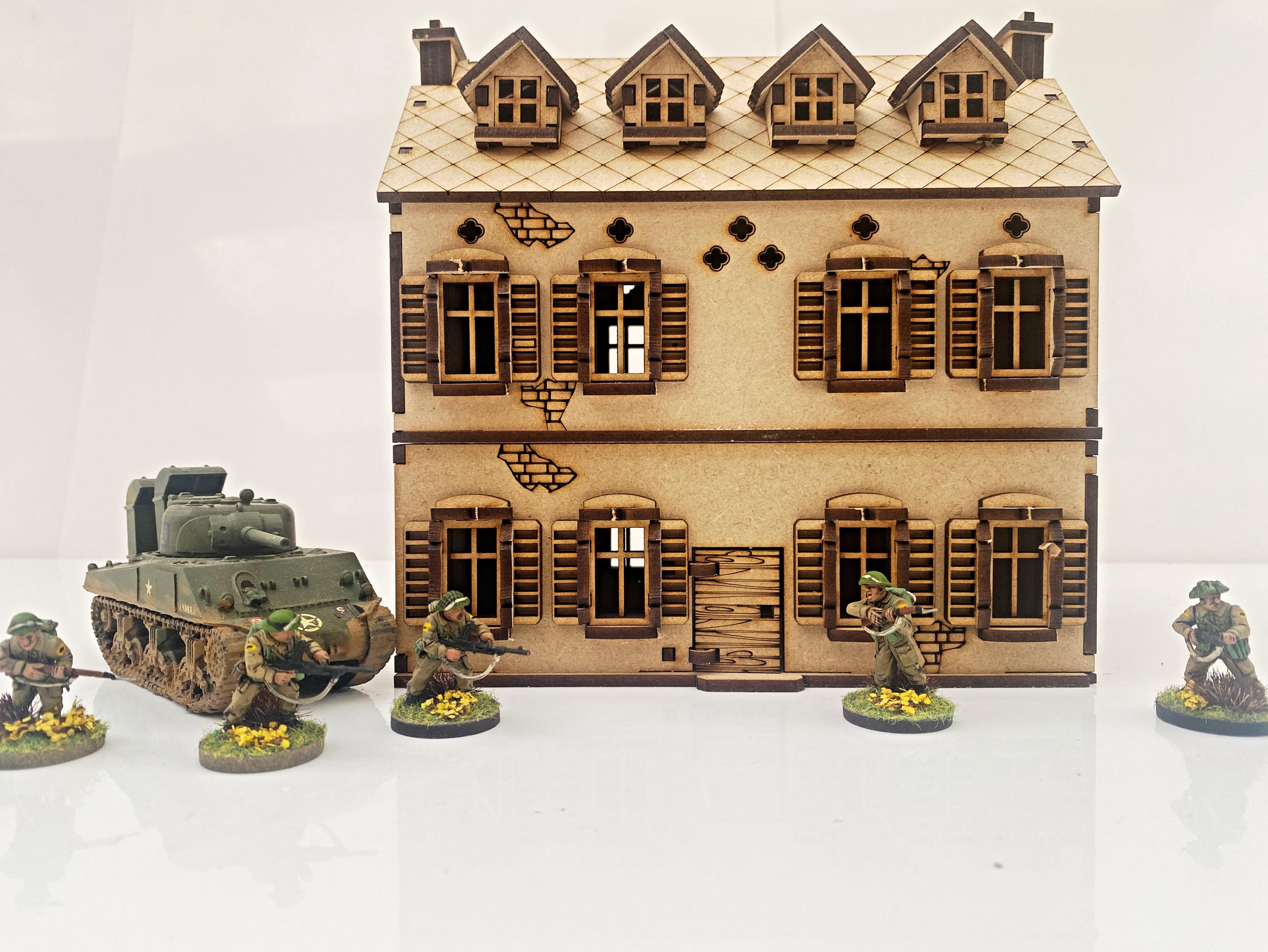 WW2 Normandy Farm House – 28mm to 32mm Wargames, Role Play or Dioramas ...