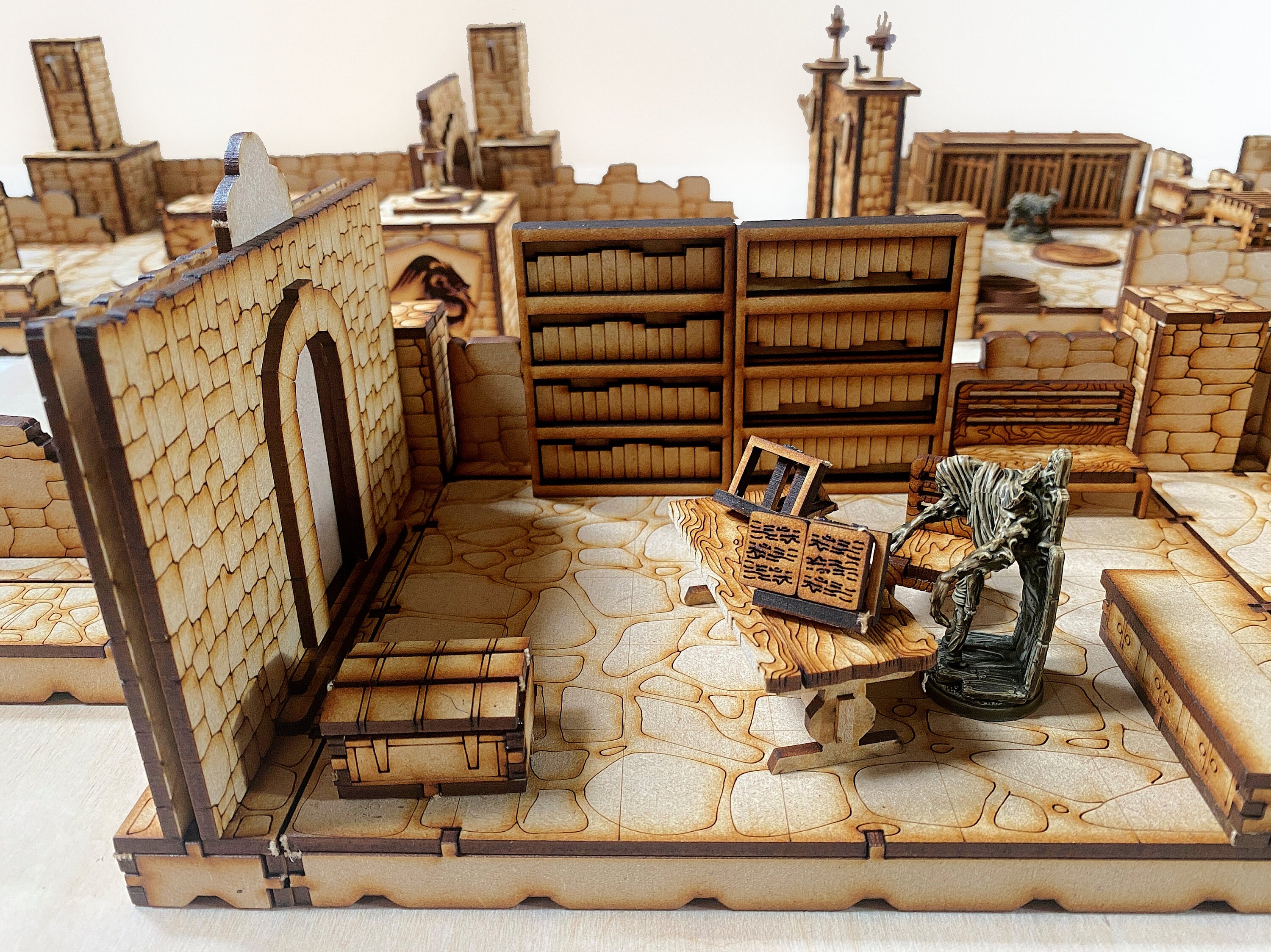 Massive Dragon Dungeon Set - 28mm Dnd, Pathfinder Terrain, Furniture ...