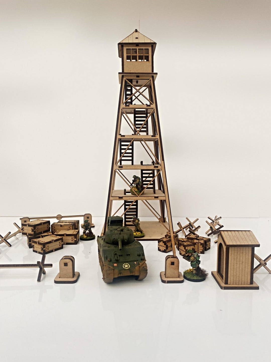 WW2 Normandy Watchtower and Scatter Terrain – 28mm to 32mm Wargames ...