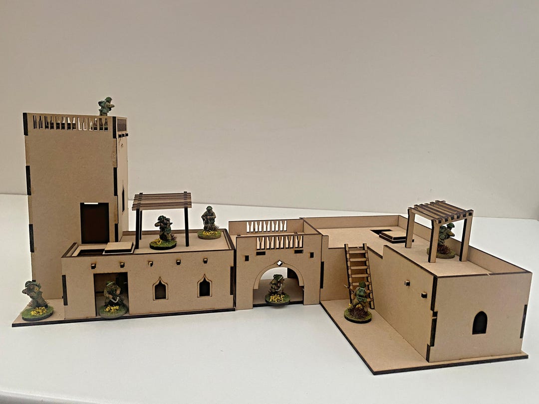 Desert Buildings Compound: for 28mm to 32mm Wargames, Dioramas and Role ...