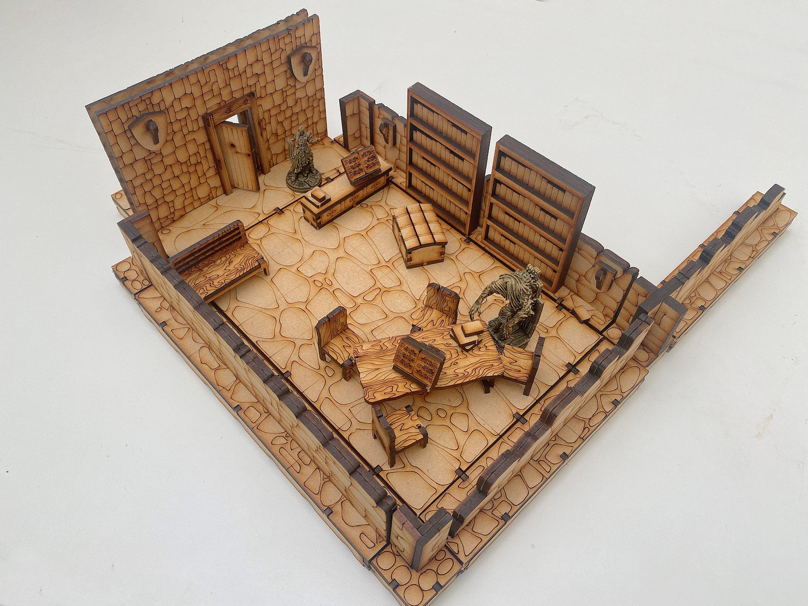 Library, Wizards Room Dragon Dungeon Set 28mm Terrain, Furniture and ...