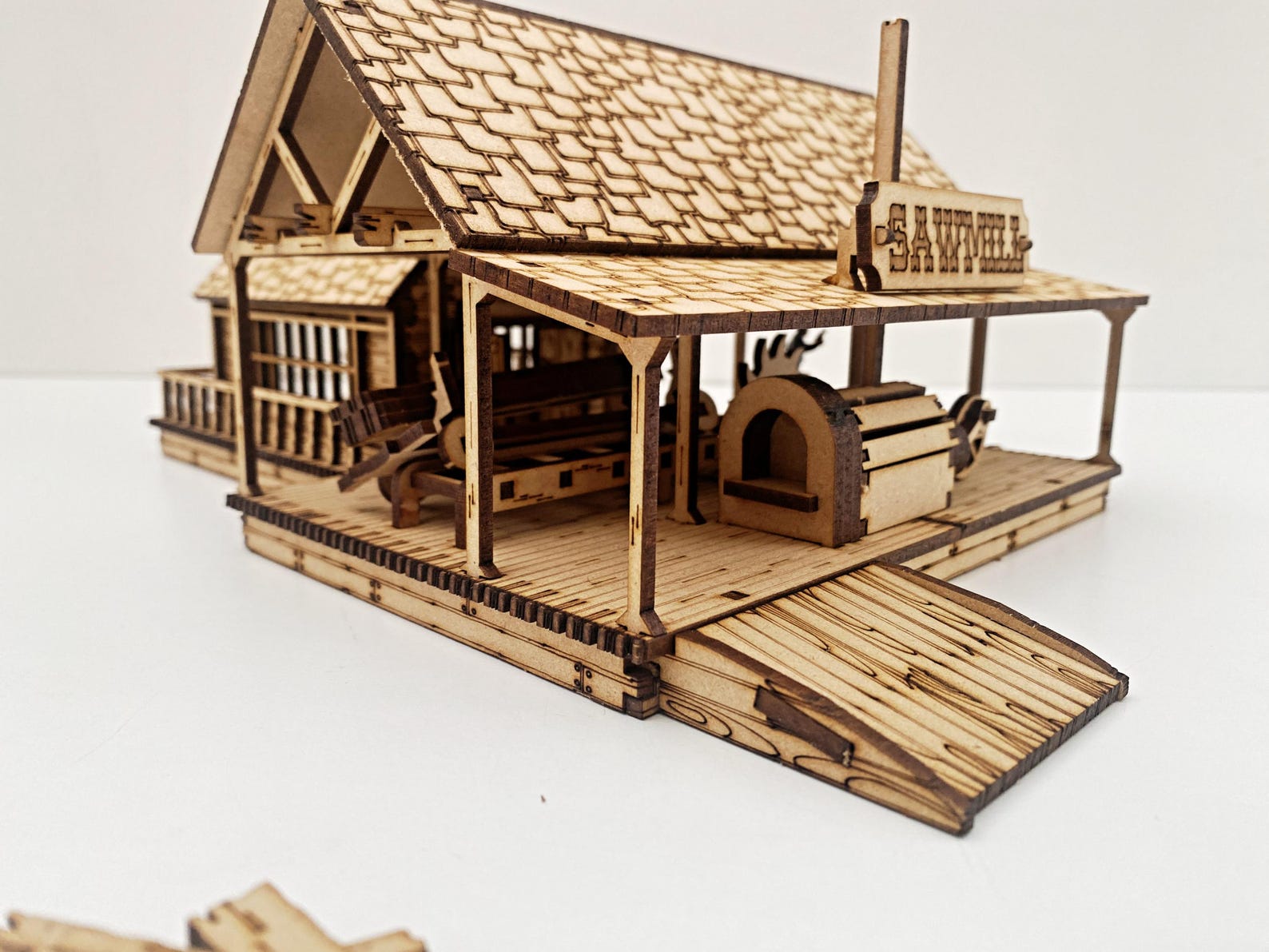 Wild West Saw Mill MDF Building Kit, 28mm Tabletop Terrain - Etsy