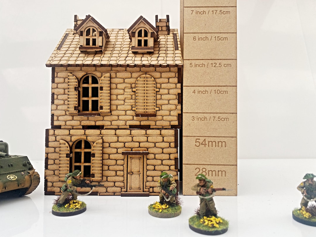 WW2 Normandy Village House Type 2 – 28mm to 32mm Wargames, Role Play or ...