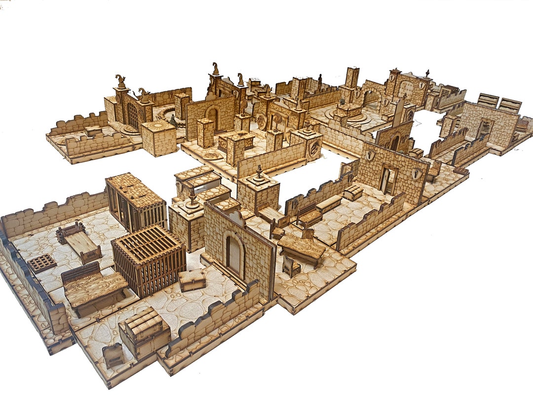 Massive Dragon Dungeon Set - 28mm Dnd, Pathfinder Terrain, Furniture ...