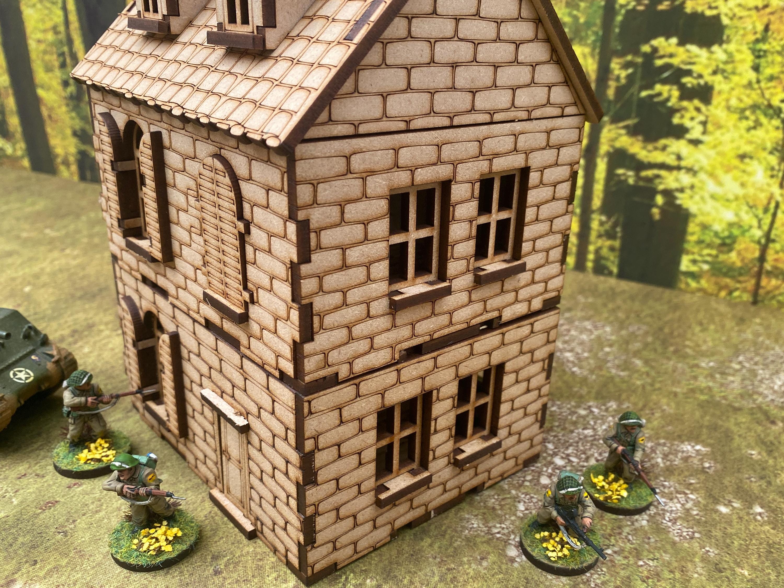 WW2 Normandy Village House Type 3 – 28mm to 32mm Wargames, Role Play or ...