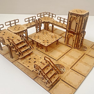 Base Set: Warhammer, Necromunda Laser Cut Terrain. Necropolis Set With ...