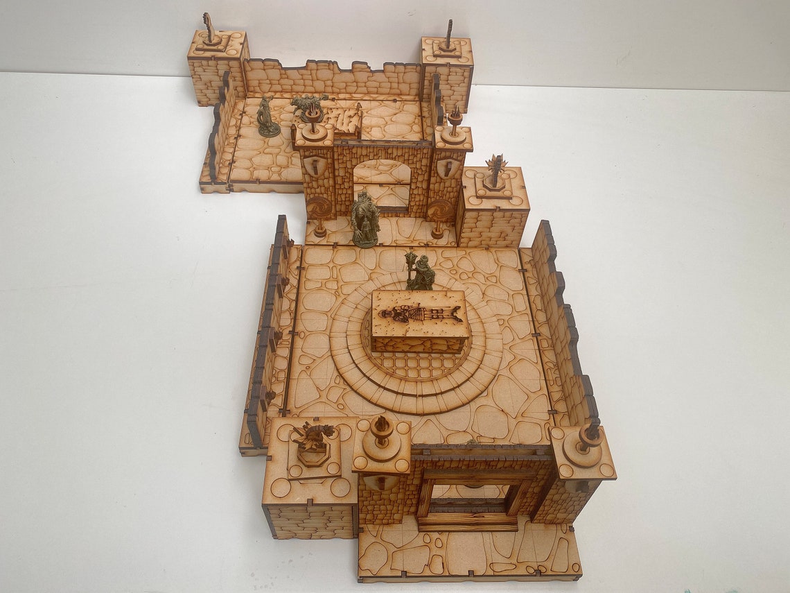 Altar and Tomb Dragon Dungeon Set 28mm Dnd, Pathfinder Terrain ...