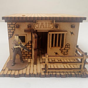 Wild West Sheriff’s Office, Jail, Gallows Kit – Laser-cut Removable ...