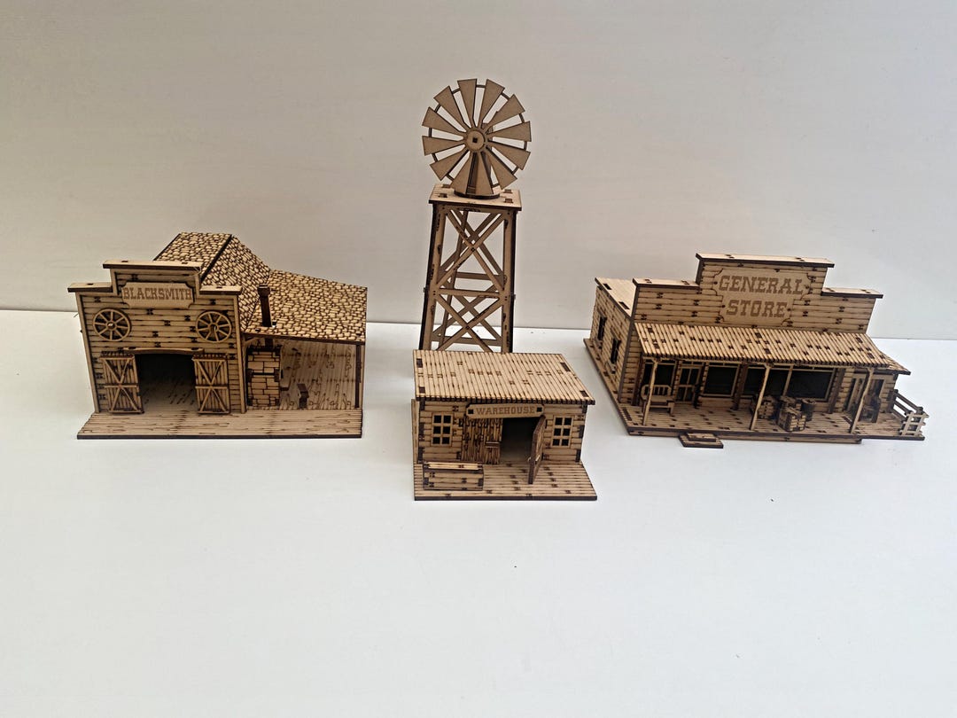 Wild West Set 4: Supplies Buildings. General Store, Warehouse ...