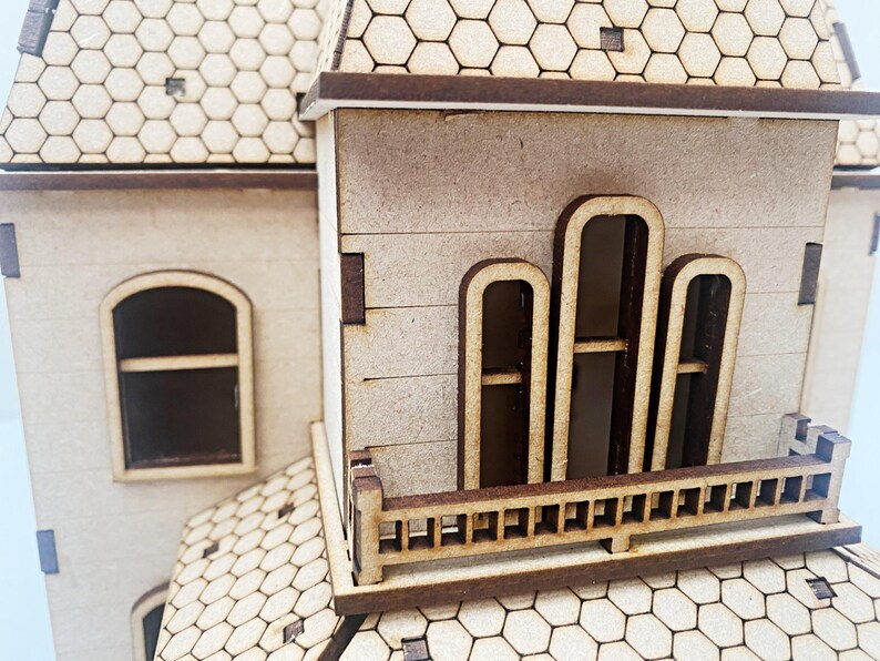 Wild West House or Bates Motel MDF Building Kit, 28mm Tabletop Terrain ...