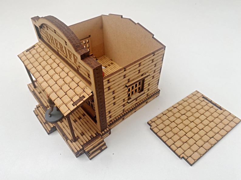 Wild West Sheriff’s Office, Jail, Gallows Kit – Laser-cut Removable ...