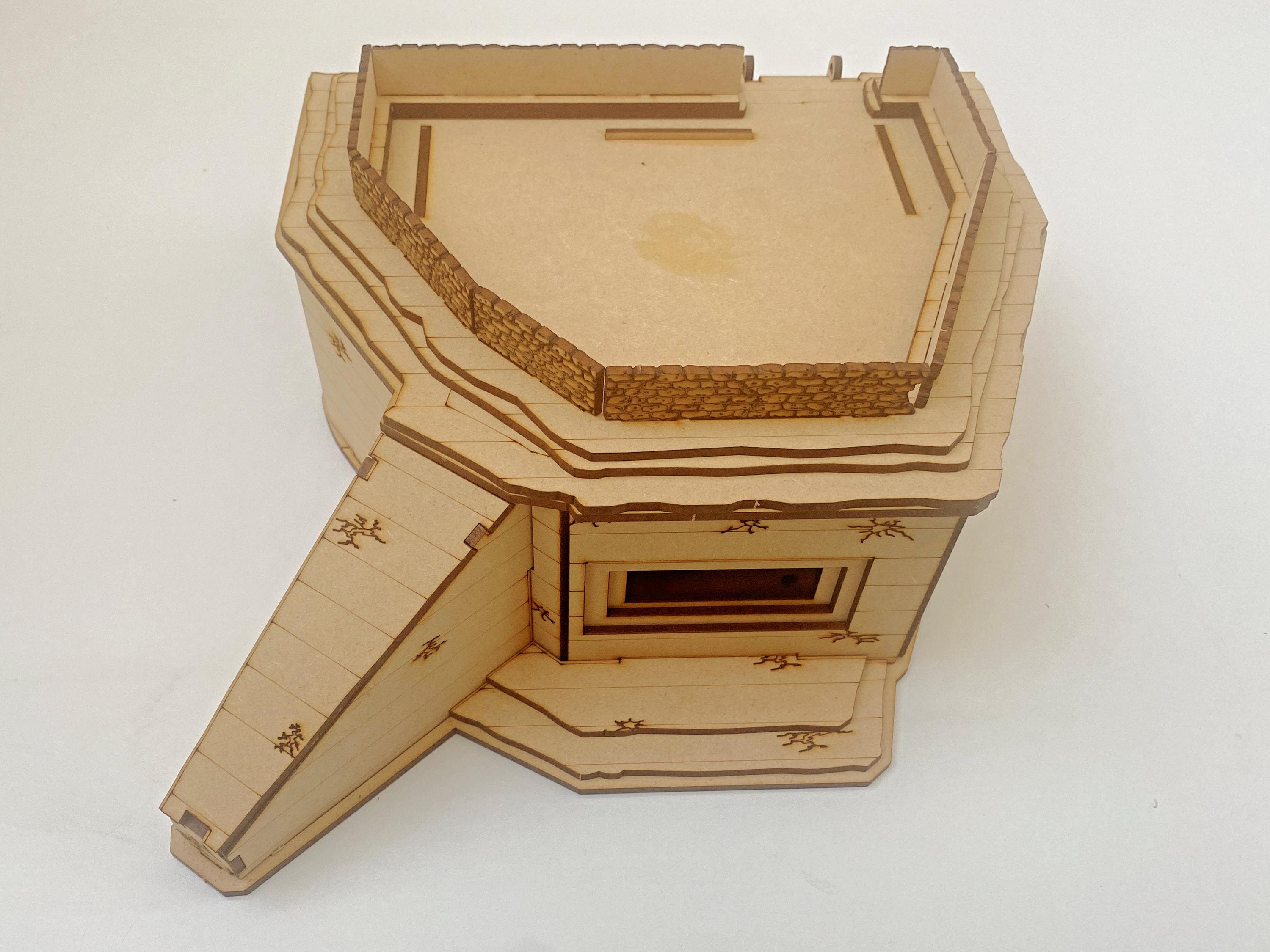 WW2 Normandy German Pillbox Bunker Building Kit for Wargames 28mm-32mm ...